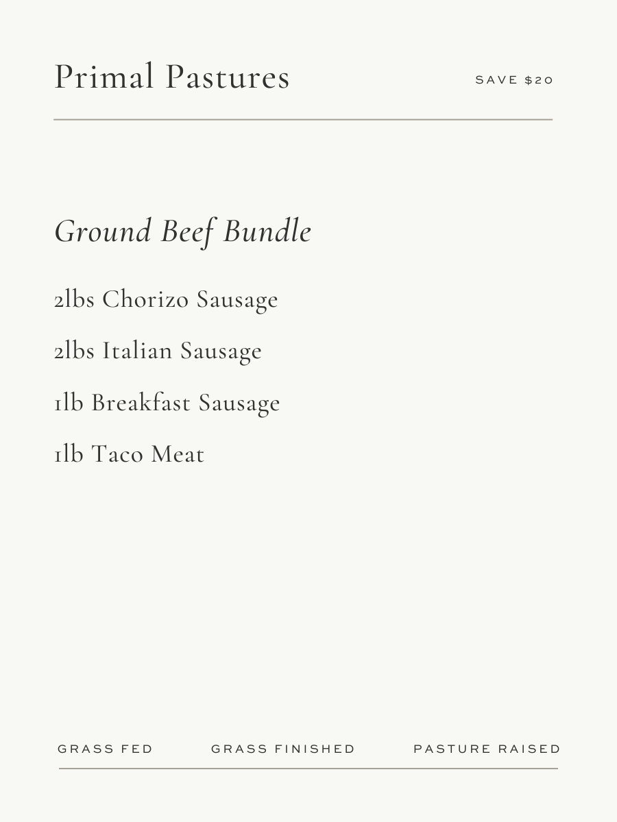 Primal Ground Beef Bundle – Primal Pastures