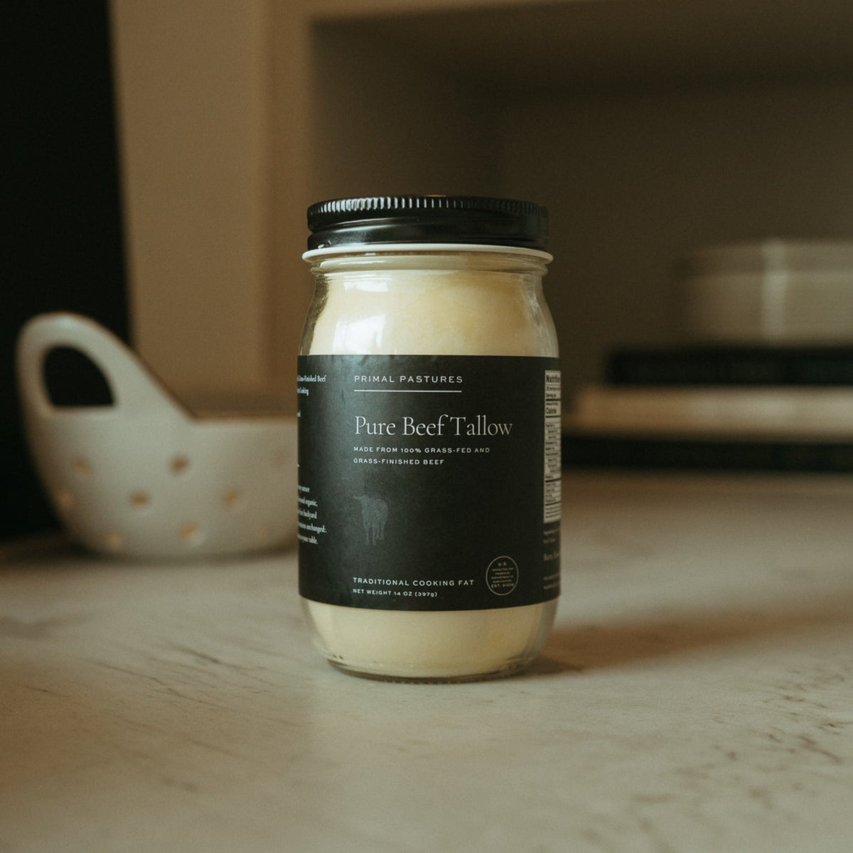 Grass-Fed Beef Tallow – 100% Pasture-Raised – Primal Pastures